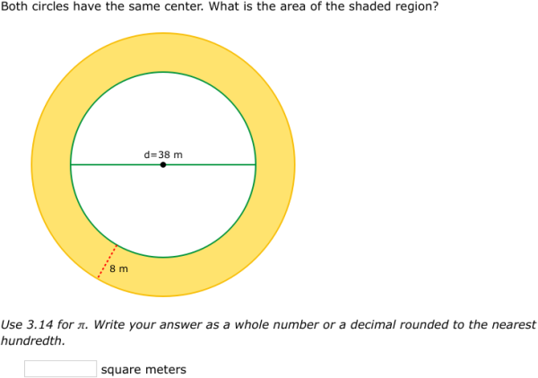 IXL - Area between two shapes (Algebra 1 practice)