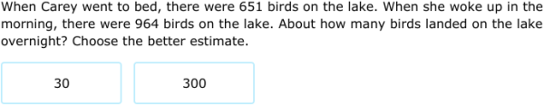 IXL | Estimate differences by rounding: word problems | 3rd grade math