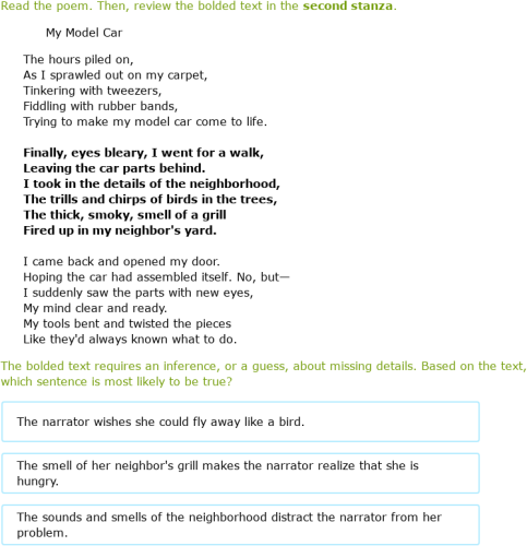 IXL | Read poetry | 6th grade language arts