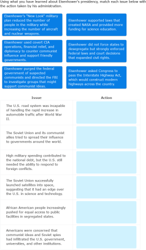 IXL - The presidency of Dwight D. Eisenhower (U.S. History practice)