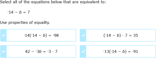 IXL | Identify equivalent equations | 8th grade math