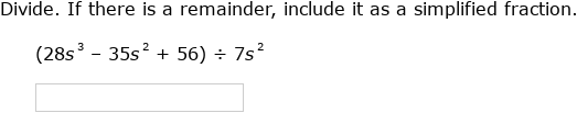 IXL - Divide polynomials by monomials (Algebra 1 practice)