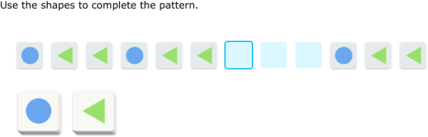 IXL | Complete a repeating pattern | 4th grade math