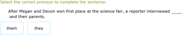 IXL | Compound subjects and objects with pronouns | 6th grade language arts