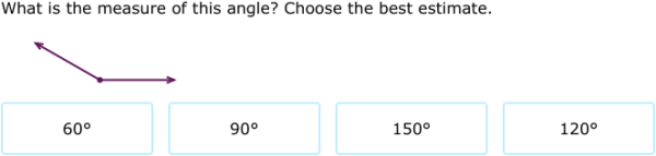 IXL | Estimate angle measurements | 4th grade math
