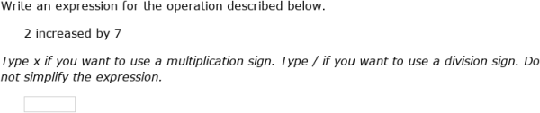 IXL | Write numerical expressions: one operation | 4th grade math