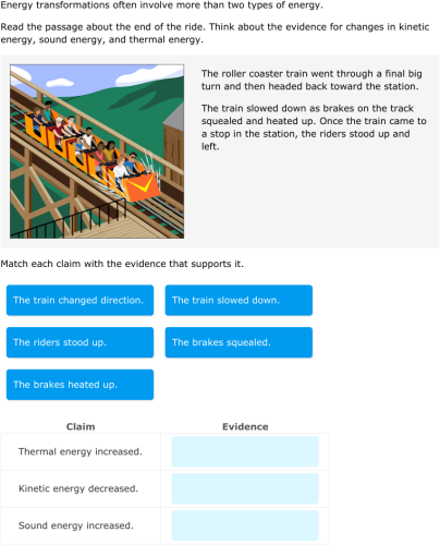 IXL | Explore energy transformations: roller coaster ride | 7th grade ...