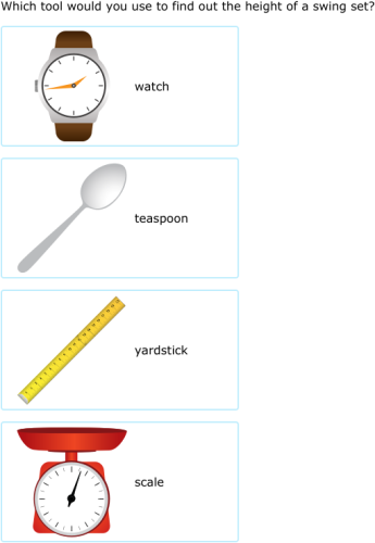 IXL | Choose the appropriate measuring tool | 3rd grade math
