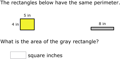 IXL | Rectangles: relationship between perimeter and area | 6th grade math