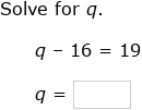 IXL | Solve one-step addition and subtraction equations | 6th grade math