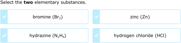 IXL | Identify elementary substances and compounds using chemical ...