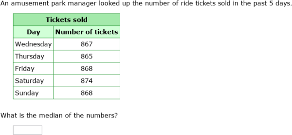 IXL | Interpret charts and graphs to find the median | 5th grade math