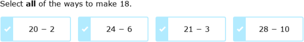 IXL | Make 18 using addition and subtraction | 2nd grade math
