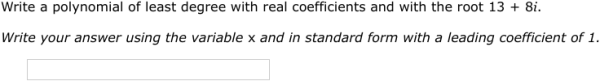 IXL - Complex conjugate theorem (Algebra 2 practice)