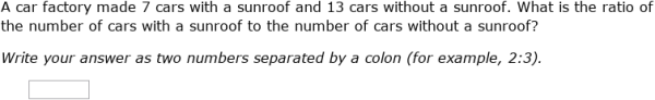 IXL | Write a ratio | 6th grade math