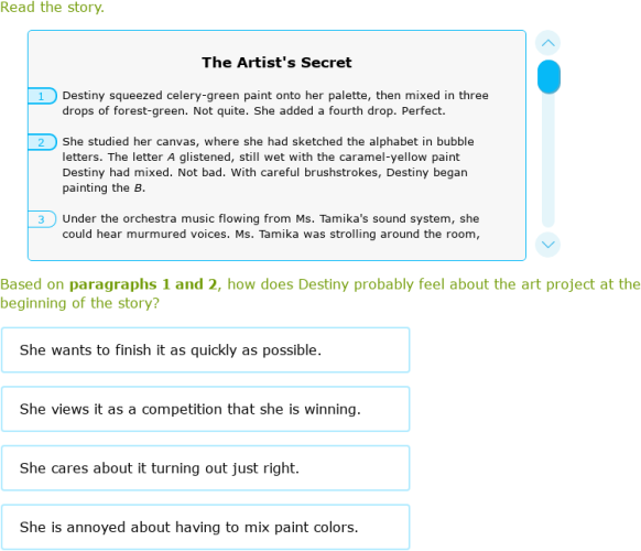 IXL Read Realistic Fiction 5th Grade Language Arts