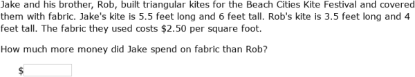 IXL | Area of quadrilaterals and triangles: word problems | 7th grade math