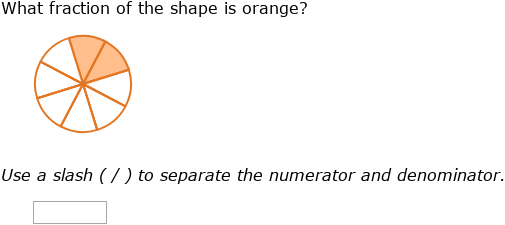 IXL | Identify the fraction - halves, thirds, fourths, sixths, eighths ...