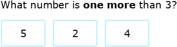 IXL | One more - up to 5 | Pre-K math