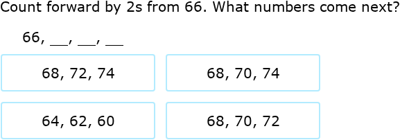 IXL | Count forward by twos - up to 120 | 1st grade math