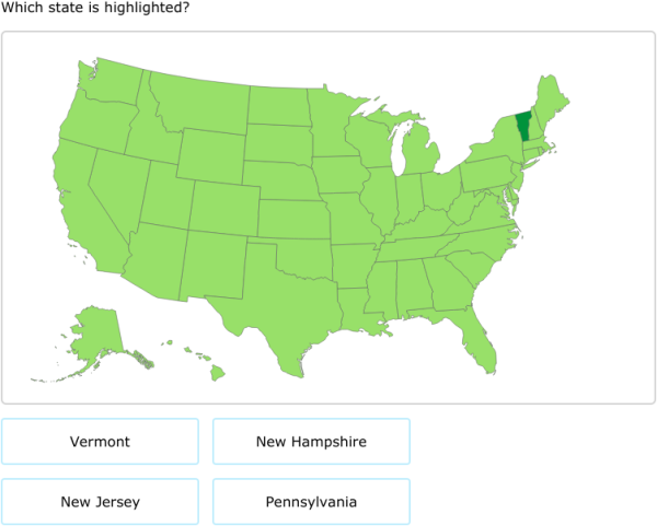 IXL | Identify states of the Northeast | 4th grade social studies