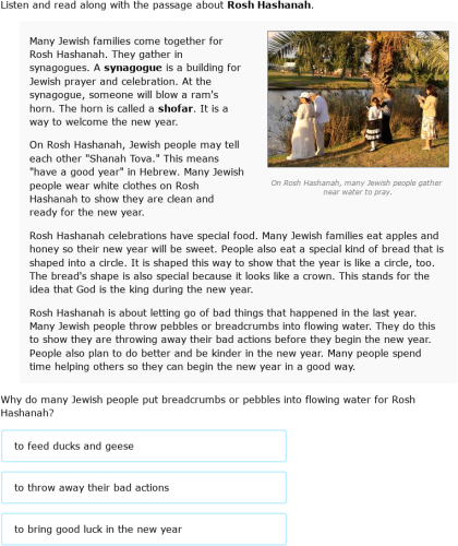 IXL | Rosh Hashanah | 3rd grade social studies
