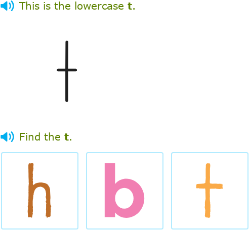 IXL | Learn the letter T | Kindergarten language arts