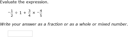 Evaluate Fractions