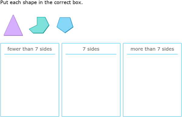 IXL | Sort two-dimensional shapes by number of sides and vertices | 1st ...