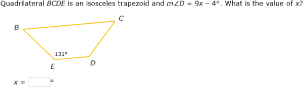 IXL - Properties of trapezoids (Geometry practice)