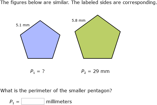IXL - Perimeters of similar figures (Geometry practice)