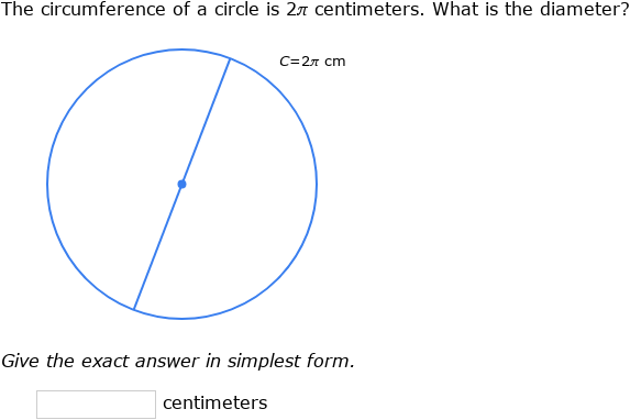 IXL | Circumference of circles: exact values | 7th grade math