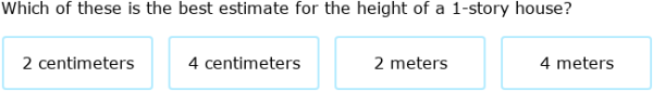 IXL | Estimate lengths with centimeters and meters | 2nd grade math