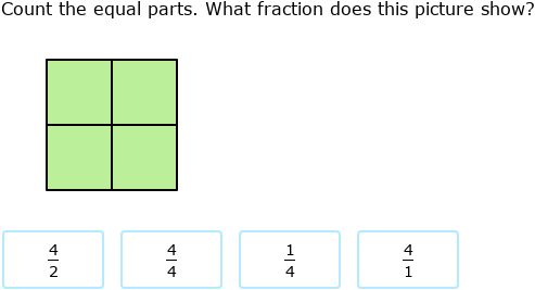 IXL | Select fractions equivalent to whole numbers using models | 3rd ...