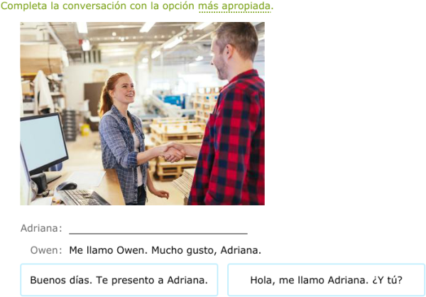 IXL | Introductions | Spanish