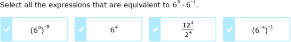 IXL | Identify equivalent expressions involving exponents II | 8th ...