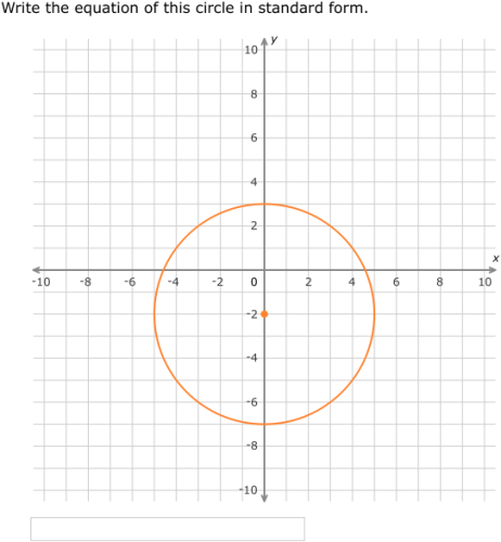 IXL - Write equations of circles in standard form from graphs (Algebra 2 practice)