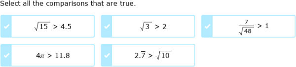 IXL | Checkpoint: Approximate irrational numbers | 8th grade math