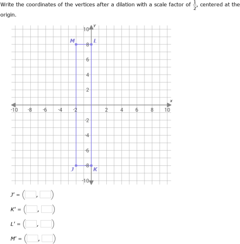 IXL - Dilations: find the coordinates (Geometry practice)