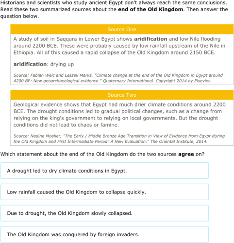 IXL | Ancient Egypt: the Old Kingdom | 7th grade social studies