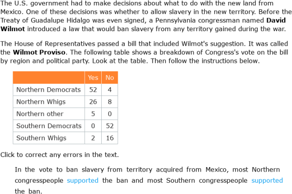 IXL | The U.S.-Mexican War | 7th grade social studies