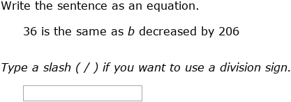 IXL | Write an equation from words | 5th grade math