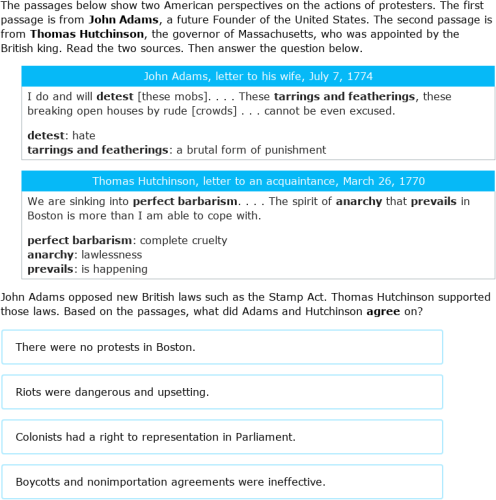 IXL | Causes of the American Revolution: politics and society | 7th ...