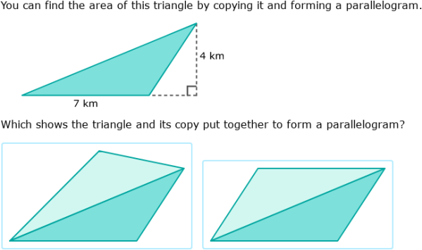 IXL | Understanding area of a triangle | 6th grade math