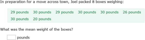 IXL | Calculate mean: word problems | 6th grade math