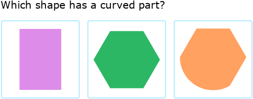 IXL | Curved parts | Kindergarten math