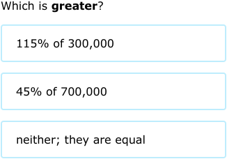 IXL | Compare percents of numbers | 8th grade math