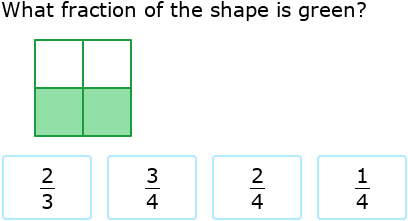 IXL | Identify fractions - halves, thirds, and fourths | 1st grade math