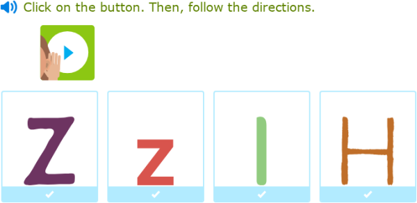 IXL | Review the letters V–Z | Kindergarten language arts