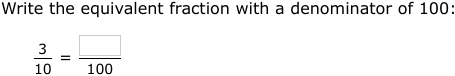 IXL | Find equivalent fractions with denominators of 10 and 100 | 3rd ...
